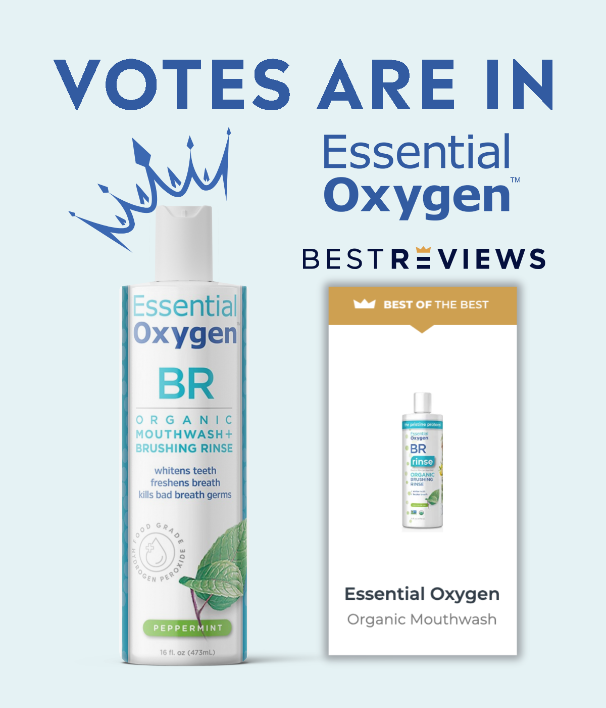 Essential Oxygen BR | Organic Mouthwash Named "Best of the Best!"