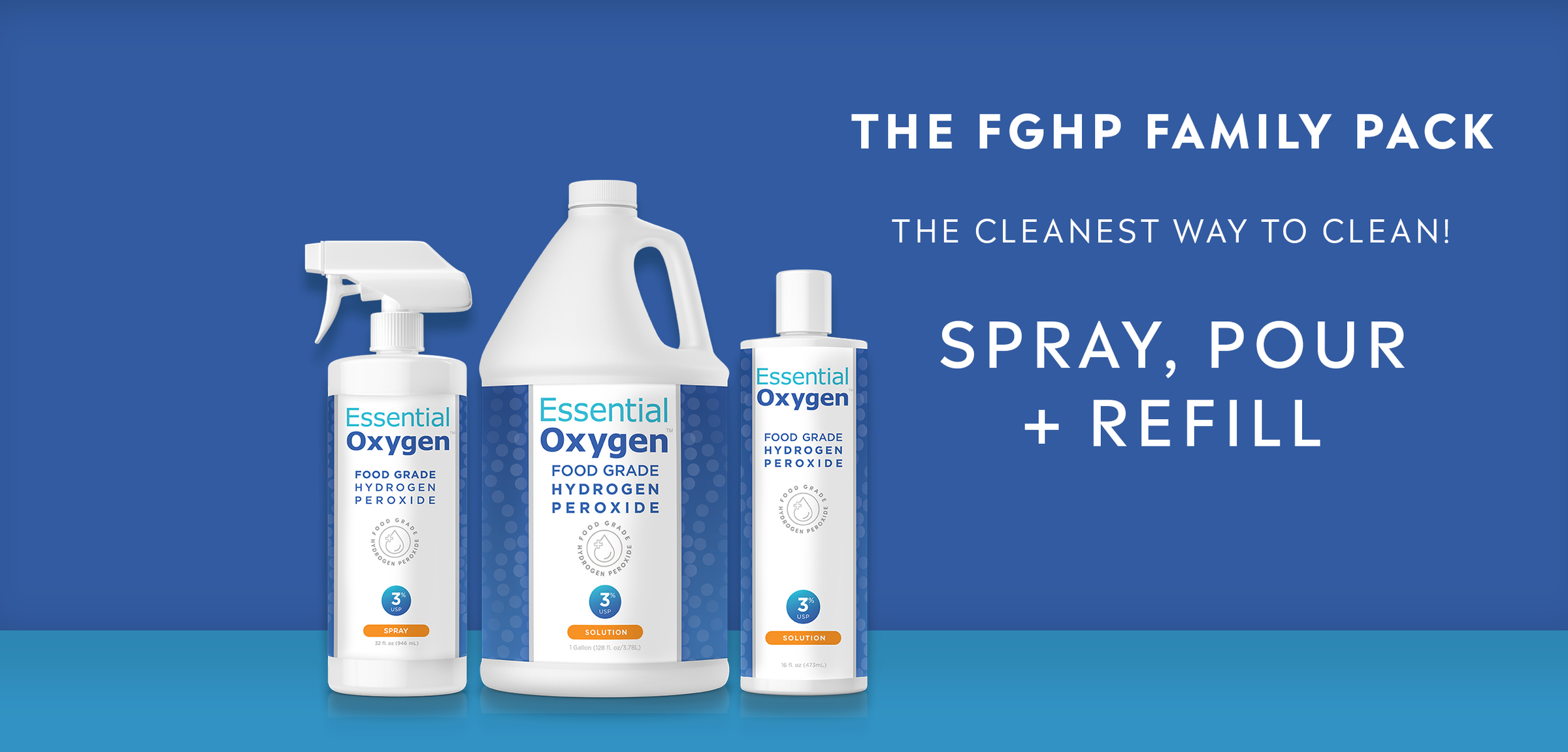 Food Grade Hydrogen Peroxide | 32 oz | ESSENTIAL OXYGEN | The Joy of Clean