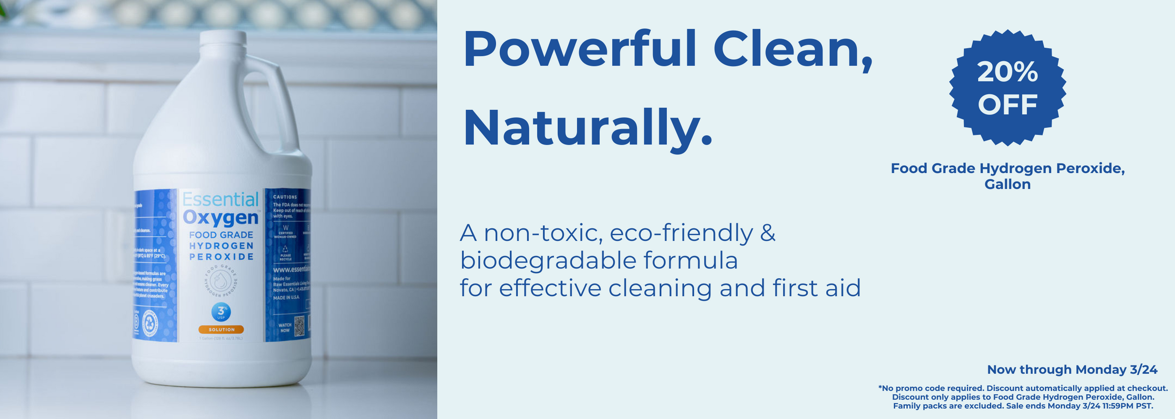 Essential Oxygen | Organic Oral Care & Food Grade Hydrogen Peroxide