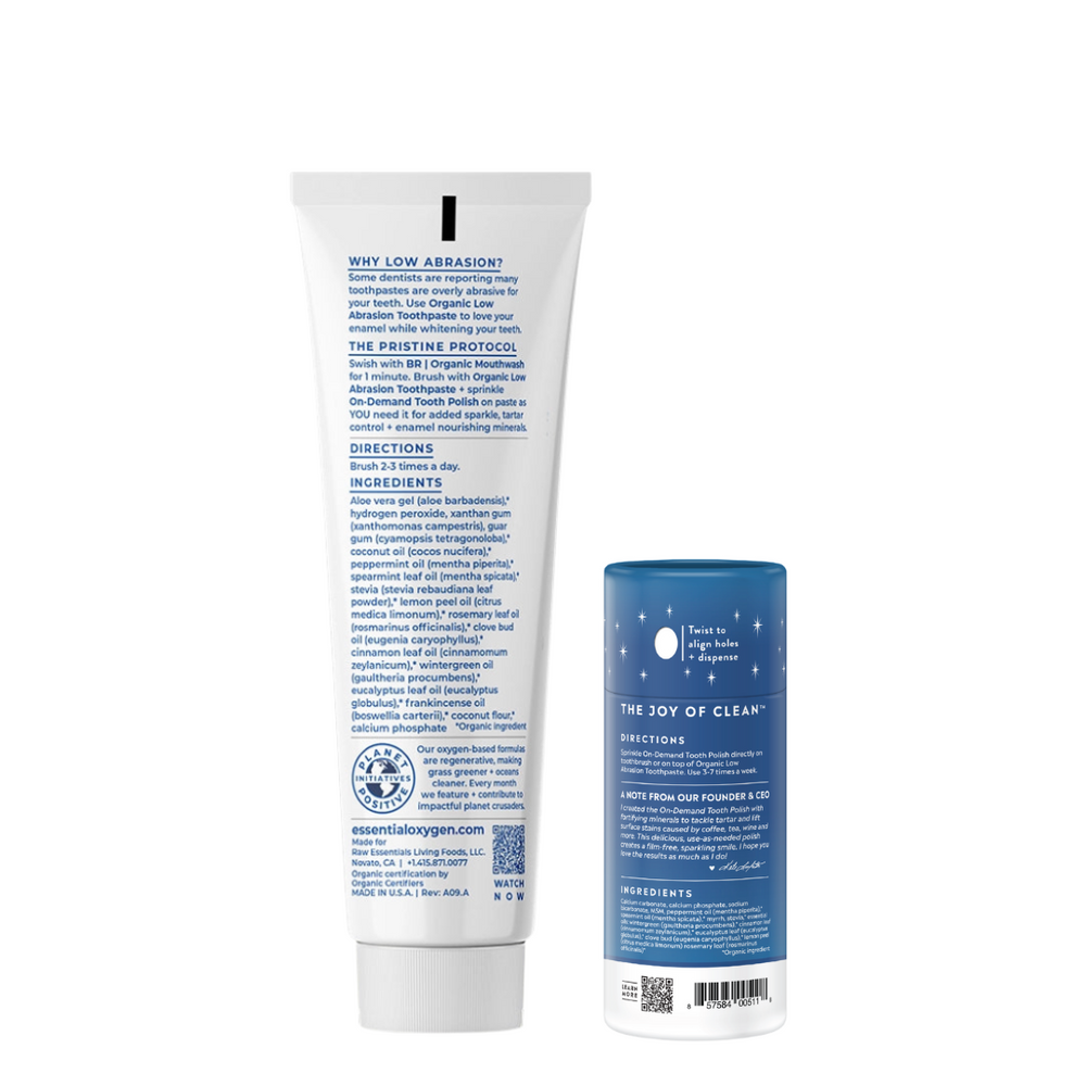 The Dynamic Duo | Peppermint | Organic Toothpaste + Polish | ESSENTIAL ...